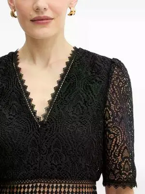 MORGAN V-neck Lace Mini Dress