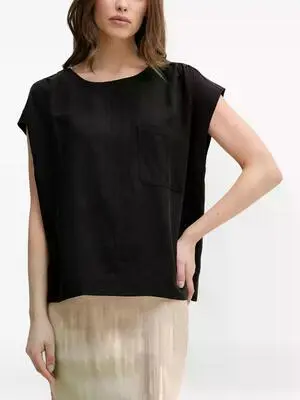 MOS MOSH Mmelena Alexis Pocket-detail Top - Black