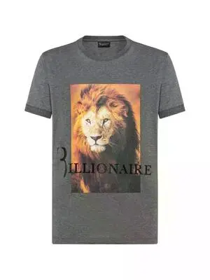 BILLIONAIRE Lion-print T-shirt - Grey
