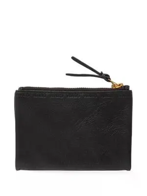 Visvim Logo-debossed Grained Leather Wallet - Black