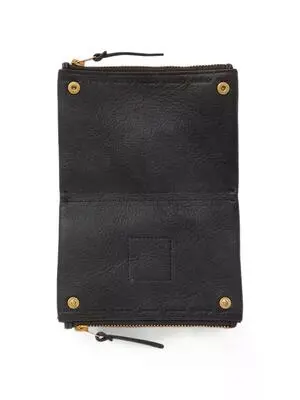 Visvim Logo-debossed Grained Leather Wallet