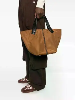 ALEXANDER SMITH Medium Lauren Logo-embellishment Tote Bag - Brown