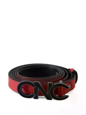 Costume National Reversible Cnc-logo Leather Belt - Red