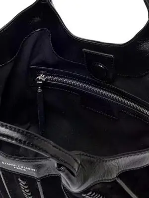GIANNI CHIARINI Medium Dua Braided Leather Tote Bag