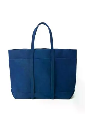 AMIACALVA Washed Canvas 6 Pockets Medium Tote Bag