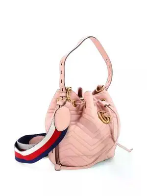 Gucci Gg Marmont Matelasse Leather Small Bucket Bag