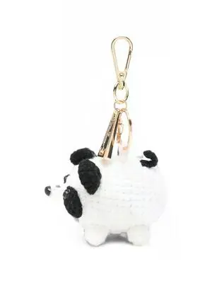 LA MILANESA Crochet-panda Bag Charm