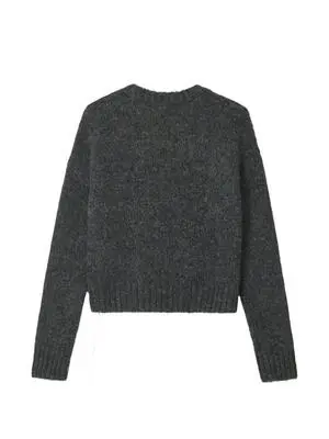 Izzue Graphic-print Knitted Cardigan - Grey