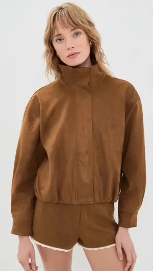 Astr The Label Cooper Faux Suede Jacket