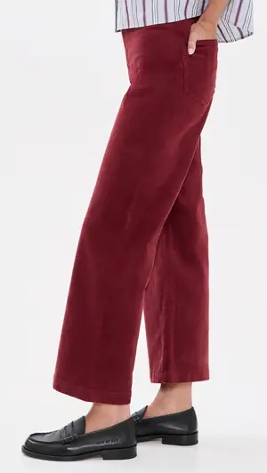 PISTOLA Penny Crop High Rise Corduroy Pants