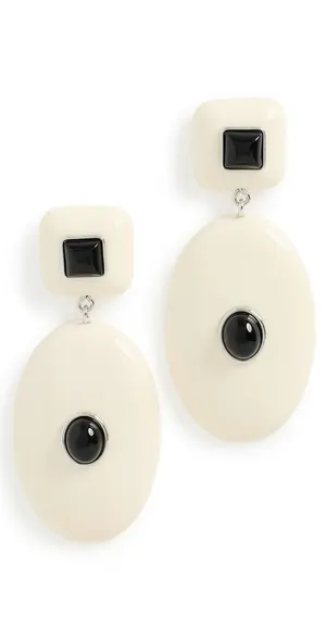 JULIETTA Pantheon Earrings - Black/ivory
