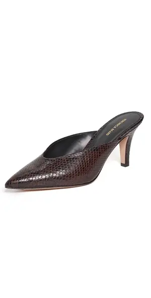Veronica Beard Rochelle Mules - Espresso