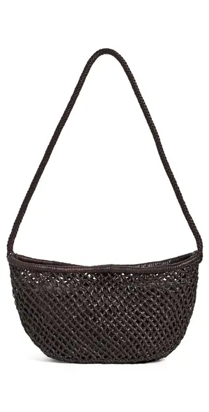 ST. AGNI Mesh Crescent Bag - Coffee