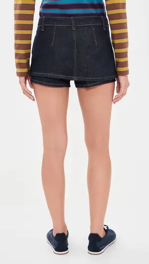 Free People Galivanting Denim Skort