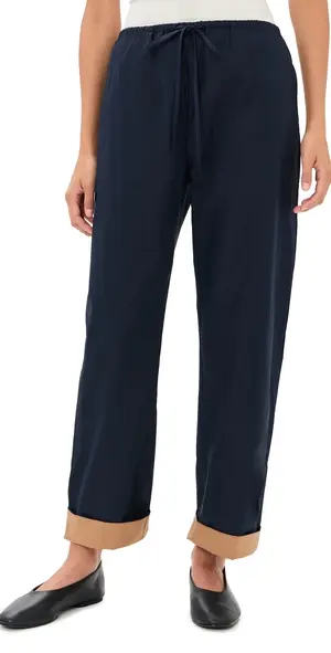 LESET Yoshi Contrast Drawstring Pants