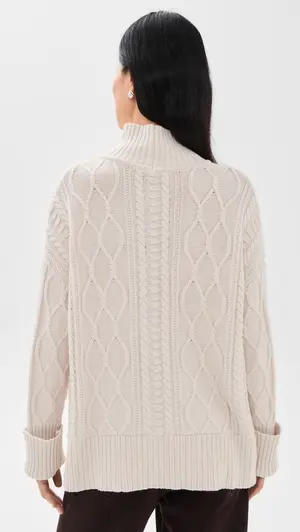 Splendid X @cellajaneblog Cable Turtleneck Sweater