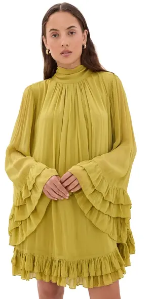 MUSE ASSEMBLY Lena Dress - Chartreuse