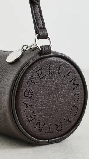 Stella McCartney Logo Embossed Grainy Faux Leather Eco Pouch