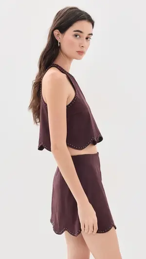 Saylor Caterina Faux Suede Set