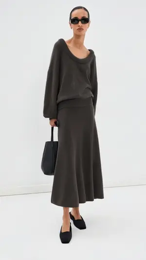 LISA YANG Torie Cashmere Skirt