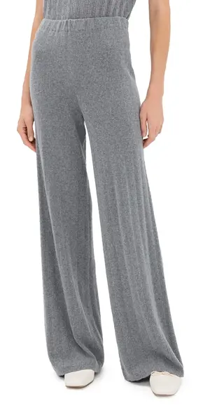 LISA YANG Shannen Cotton Cashmere Lounge Pants - Deep Cloud