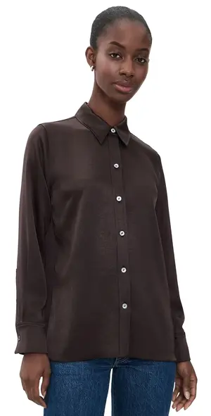 Citizens Of Humanity Tullah Button Down Shirt - Espresso