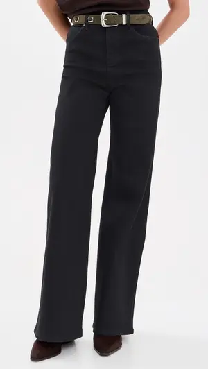 Veronica Beard Taylor High Rise Wide Leg Jeans