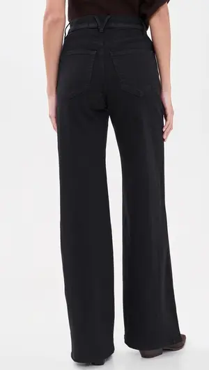 Veronica Beard Taylor High Rise Wide Leg Jeans