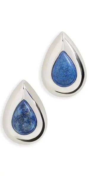 JULIETTA Vale Earrings - Silver/navy