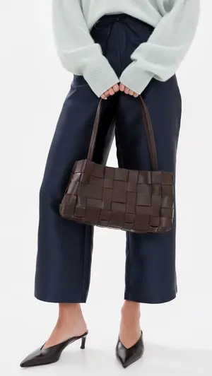 ST. AGNI Slim Woven Tote