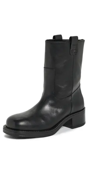 ALOHAS Rajan Leather Boots - Brushed Black