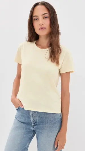 PERFECTWHITETEE Harley Cotton Boxy Crew Tee