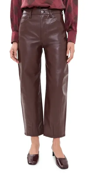 PISTOLA Eli High Rise Arched Leg Pants - Cabernet