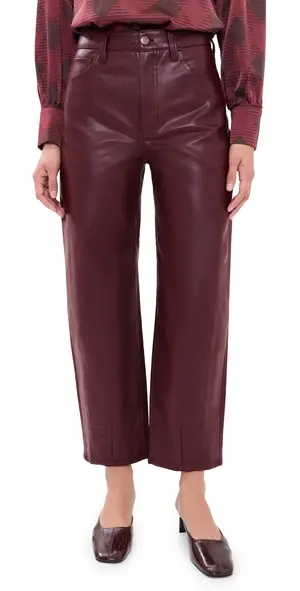 PISTOLA Eli High Rise Arched Leg Pants - Cabernet