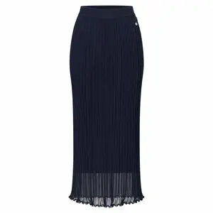 SMART AND JOY Long Ribbed Knit Skirt