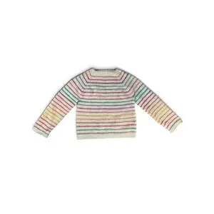 TRAMP IN DISGUISE Anemone Hand-knitted Alpaca Jumper - White