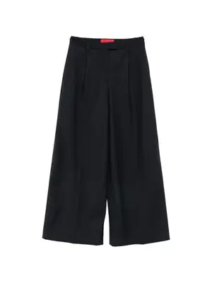 THE LATEST Deva Wool Blend Trousers - Blue