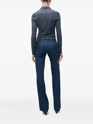 Tory Burch Embroidered Denim Jeans