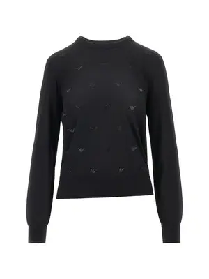 Emporio Armani Wool Crewneck Jumper - Black