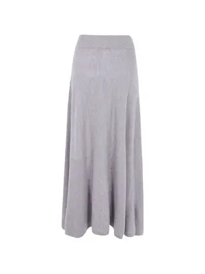 Emporio Armani Wool Long Skirt