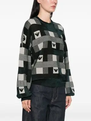 Emporio Armani Logo Crewneck Sweater - Grey