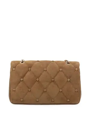 Tory Burch Romy Knot Suede Leather Shoulder Bag