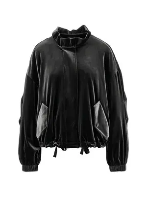 Emporio Armani Chenille Blouson Jacket - Black