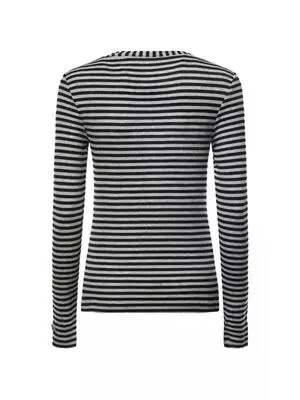 Pinko Striped Button-front Top