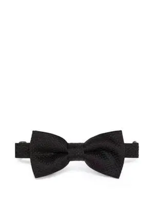 Givenchy Bow Tie In Silk Jacquard - Black
