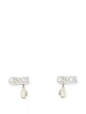VIVIENNE WESTWOOD Chaos Faux-pearl Earrings - Silver
