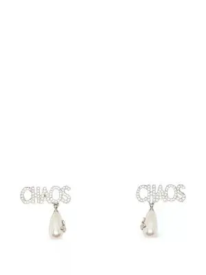 VIVIENNE WESTWOOD Chaos Faux-pearl Earrings - Silver