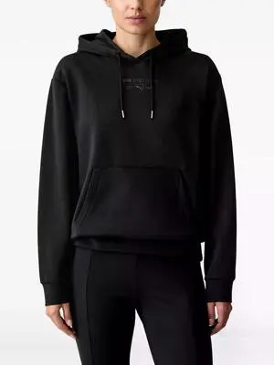 PUMA Logo-embroidered Hoodie - Black