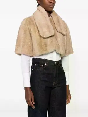 Maje Bow-embellished Faux-fur Coat