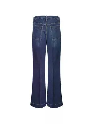 7 For All Mankind Patch-pocket Pressed-crease Jeans